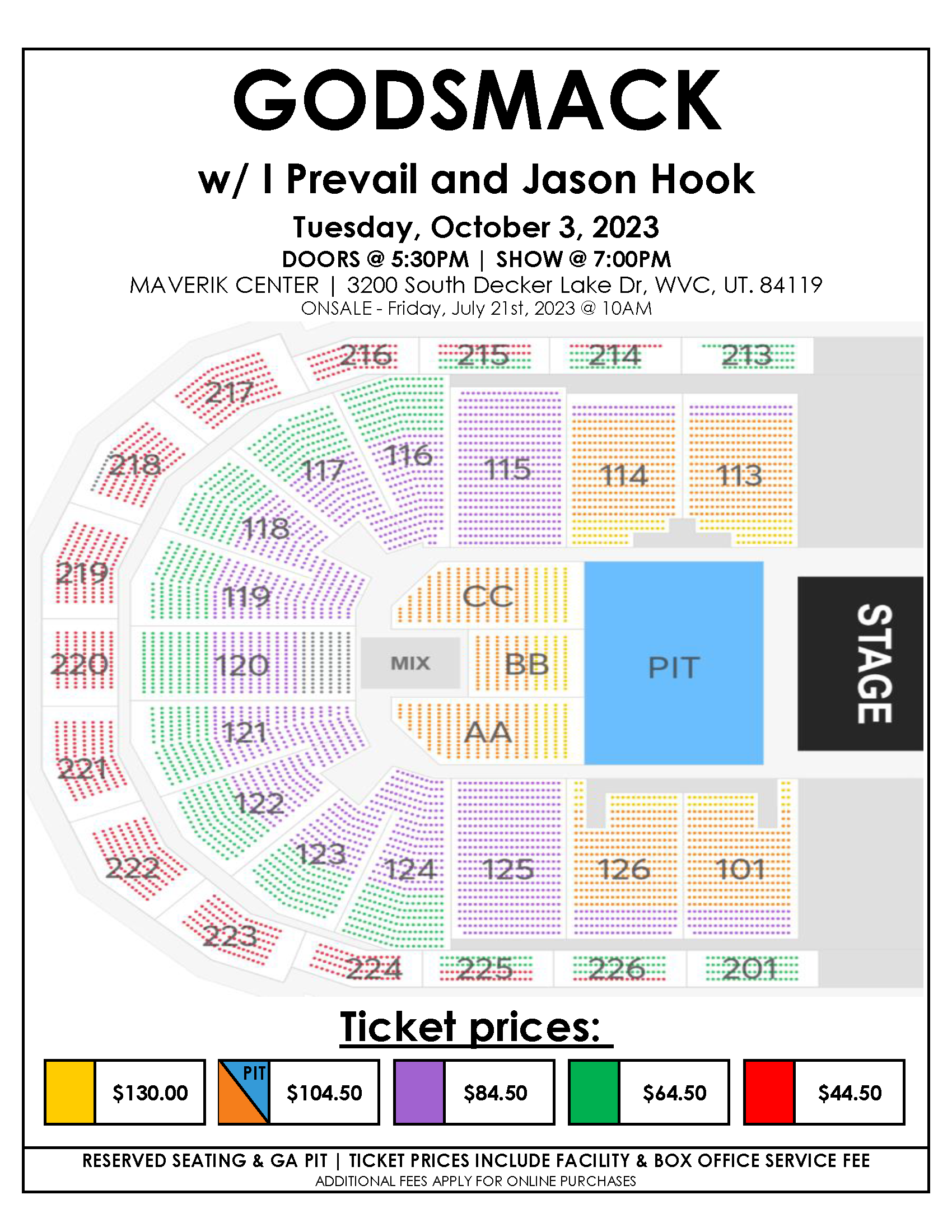 Maverik Center: Details